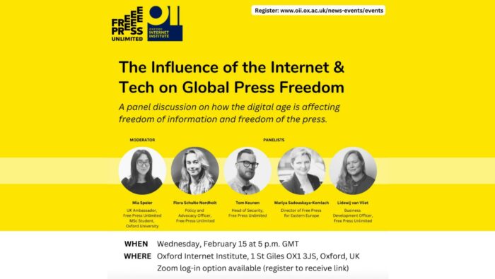 OII | The Influence of the Internet and Tech on Global Press Freedom